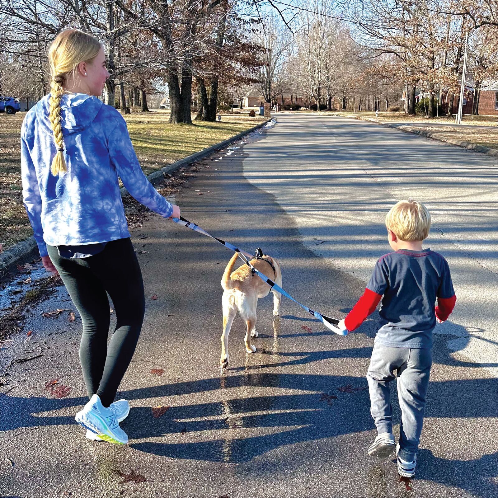 Sporn Child-Friendly Co-Walk Breakaway Buckle Pet Dog Training Leash