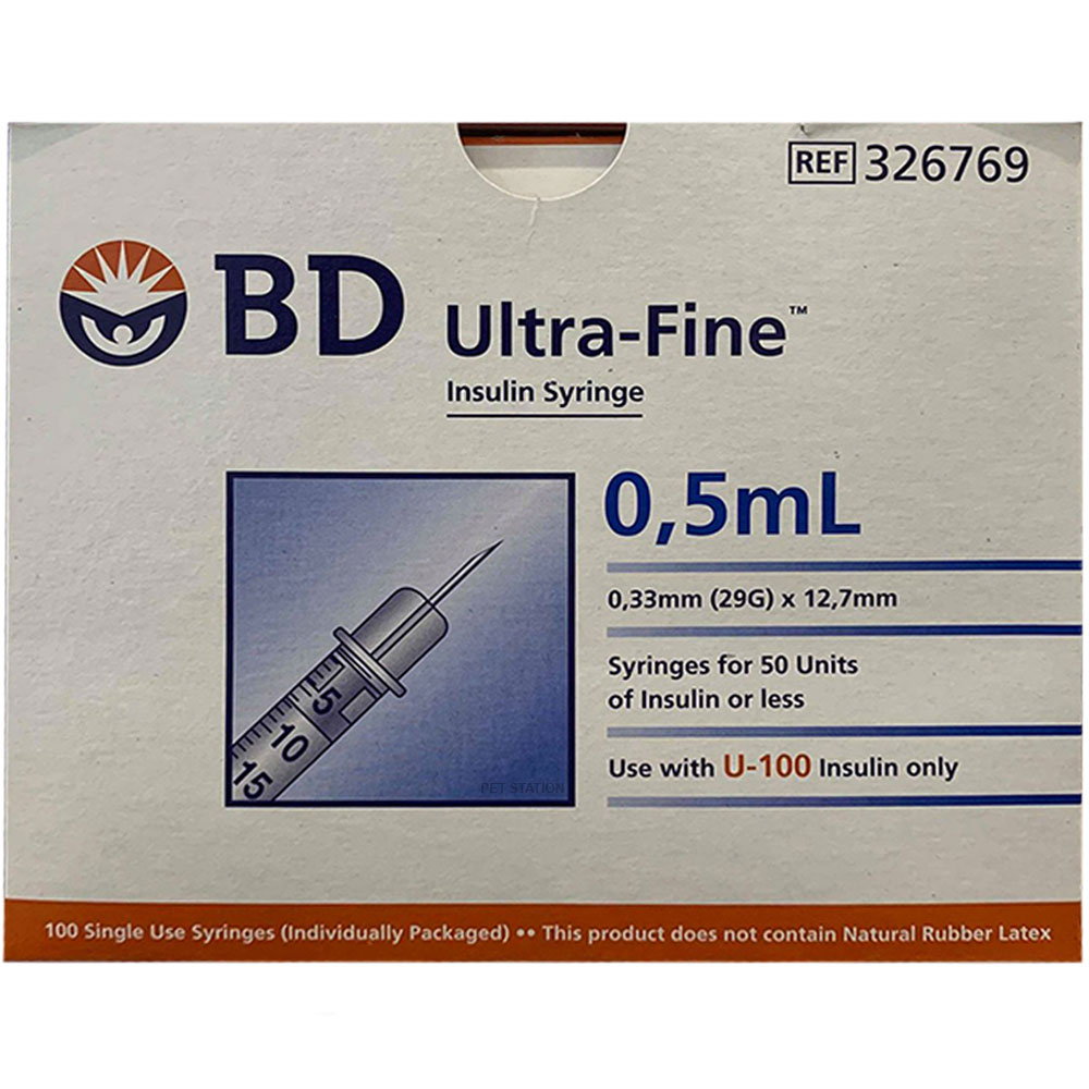 BD Medical Syringe 100 Units 0.5ml 29g x 12.7mm 326769