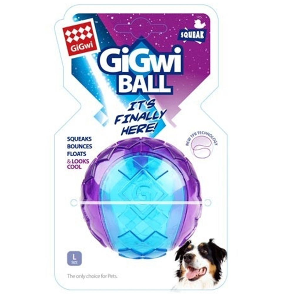 Gigwi Transparent Dog Squeaker Ball Toy Large Pack - Gigwi Pet Toys