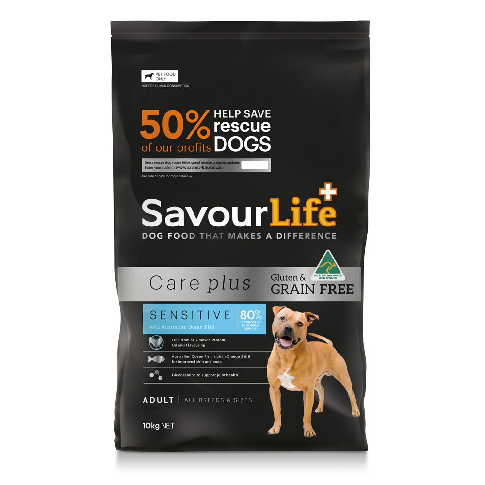 Savour Life Care Plus Sensitive Grain Free Dry Dog Food w/ Ocean Fish 10kg