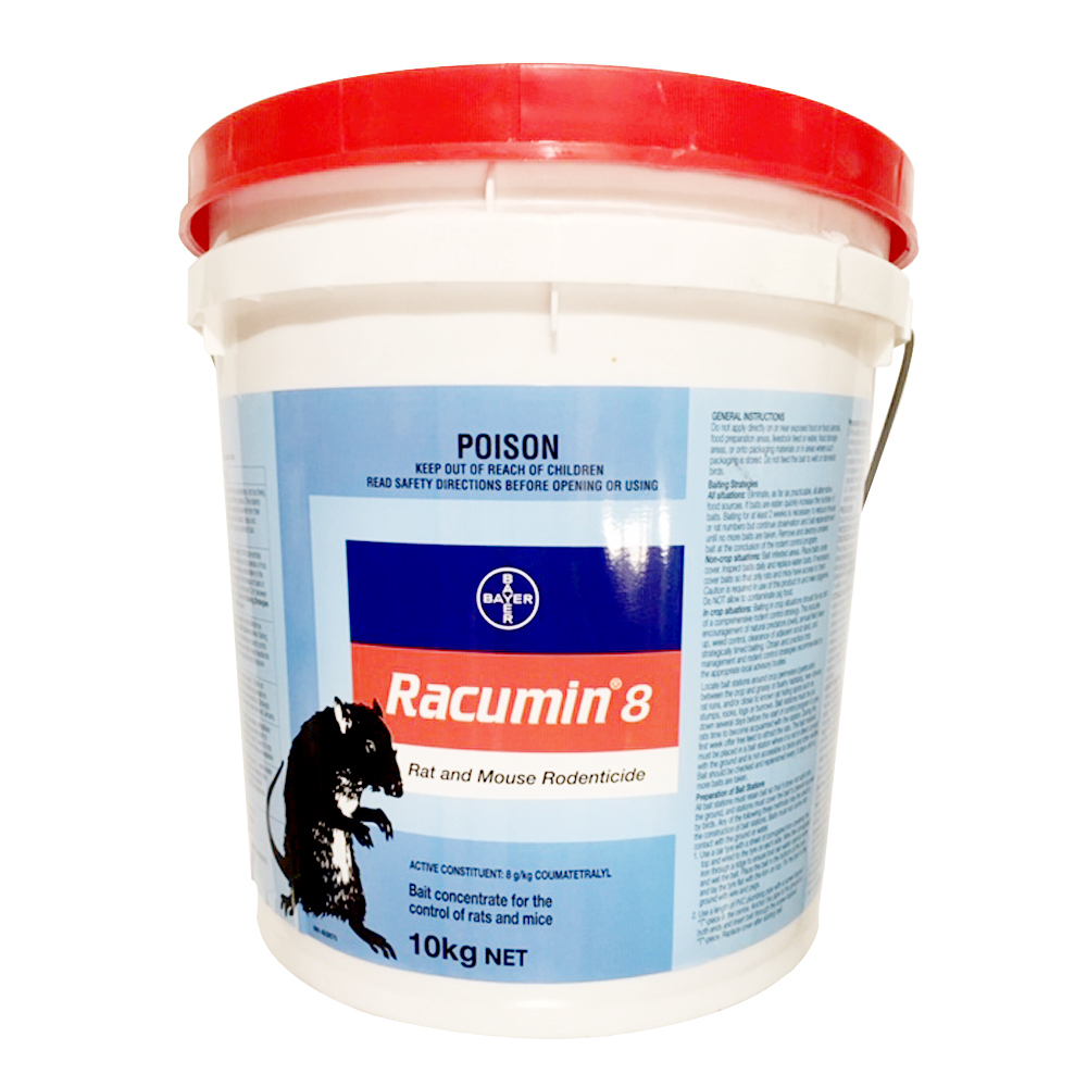 Bayer Racumin 8 Rat & Mouse Rodenticide Concentrated Powder 10kg