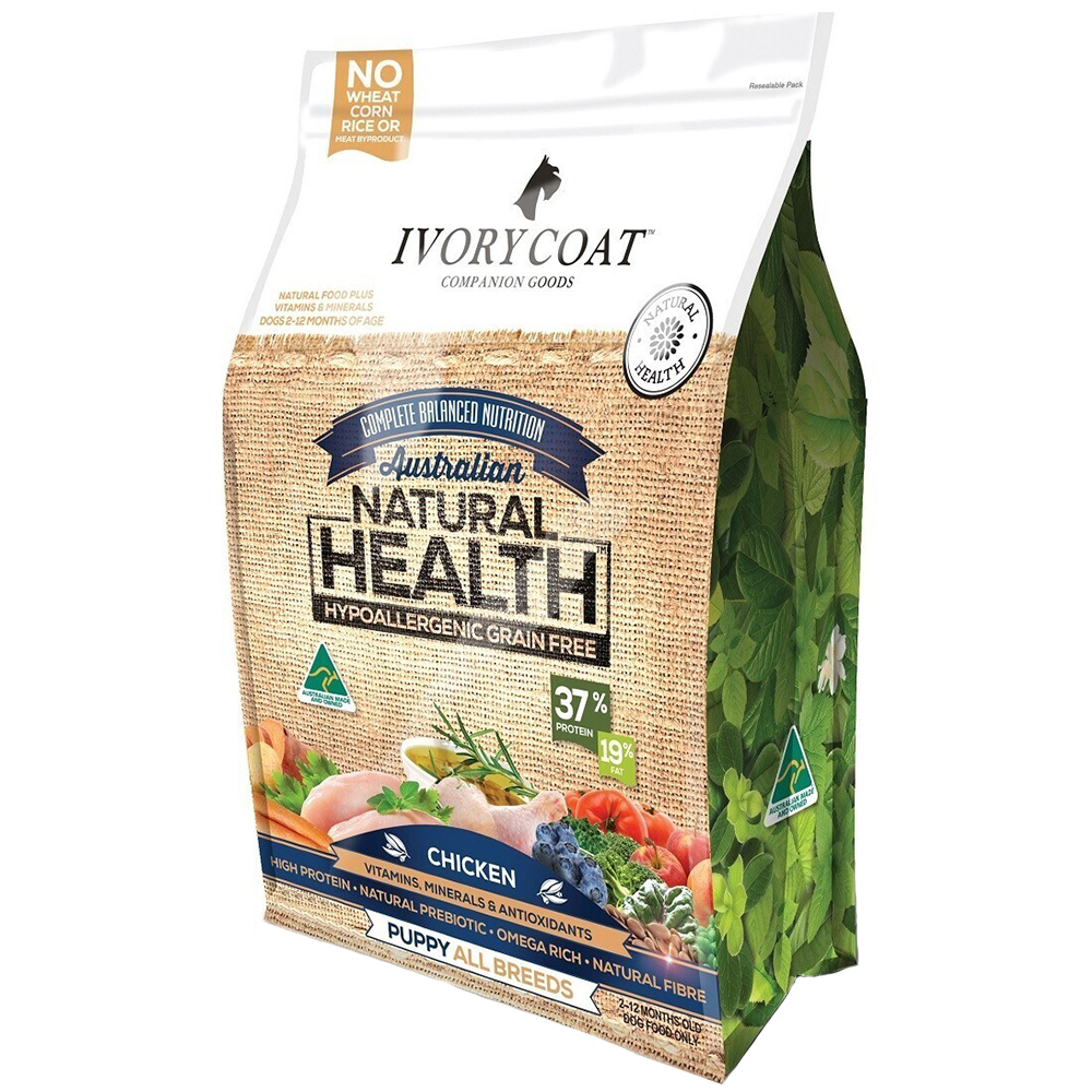 Ivory Coat Puppy 2+ Months All Breed Grain Free Chicken - 2 Sizes