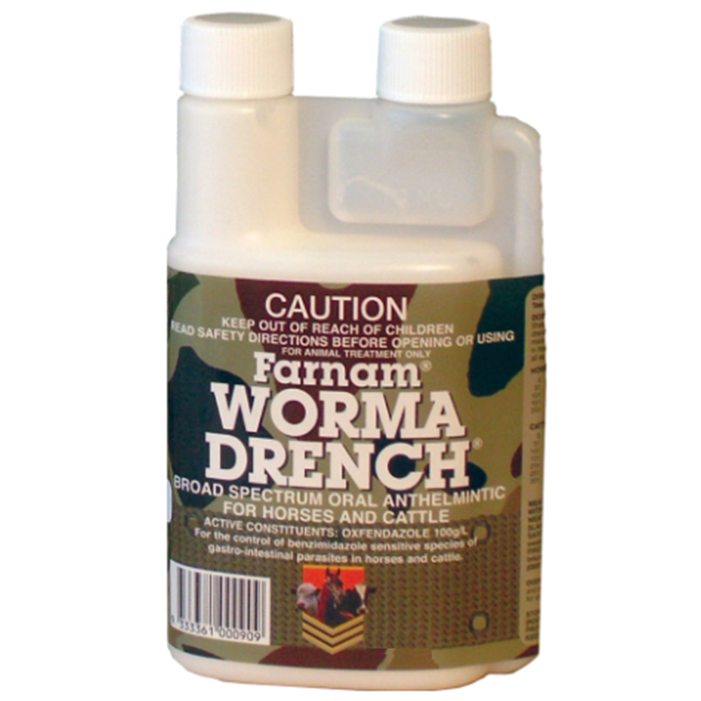 IAH Farnam Worma Drench Broad Spectrum Oral for Horses & Cattle - 3 ...