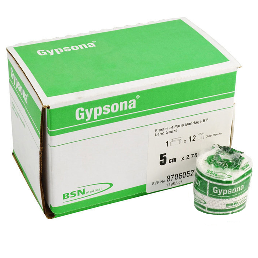 Gypsona Plaster Bandage Comfortable & Stable Easy Moulding - 4 Sizes ...