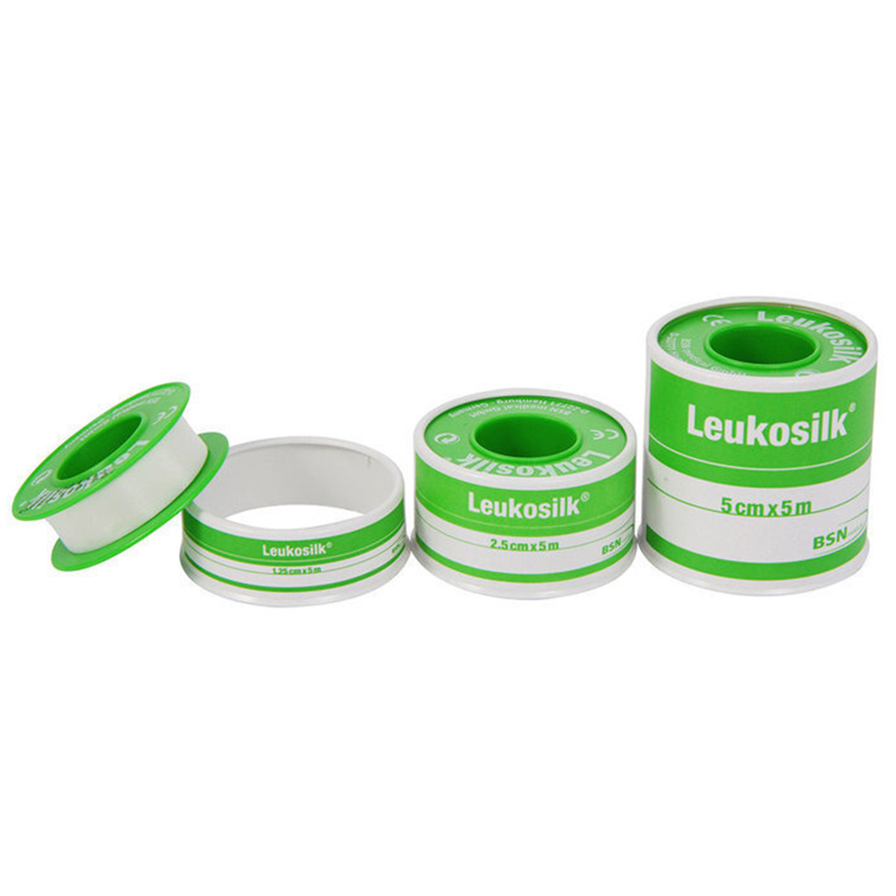 Leukosilk Hypoallergenic Polyacrylate Adhesive Tape - 3 Sizes - BSN Medical