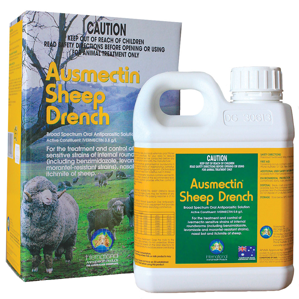 IAH Ausmectin Sheep Drench Oral Solution - 2 Sizes - International ...
