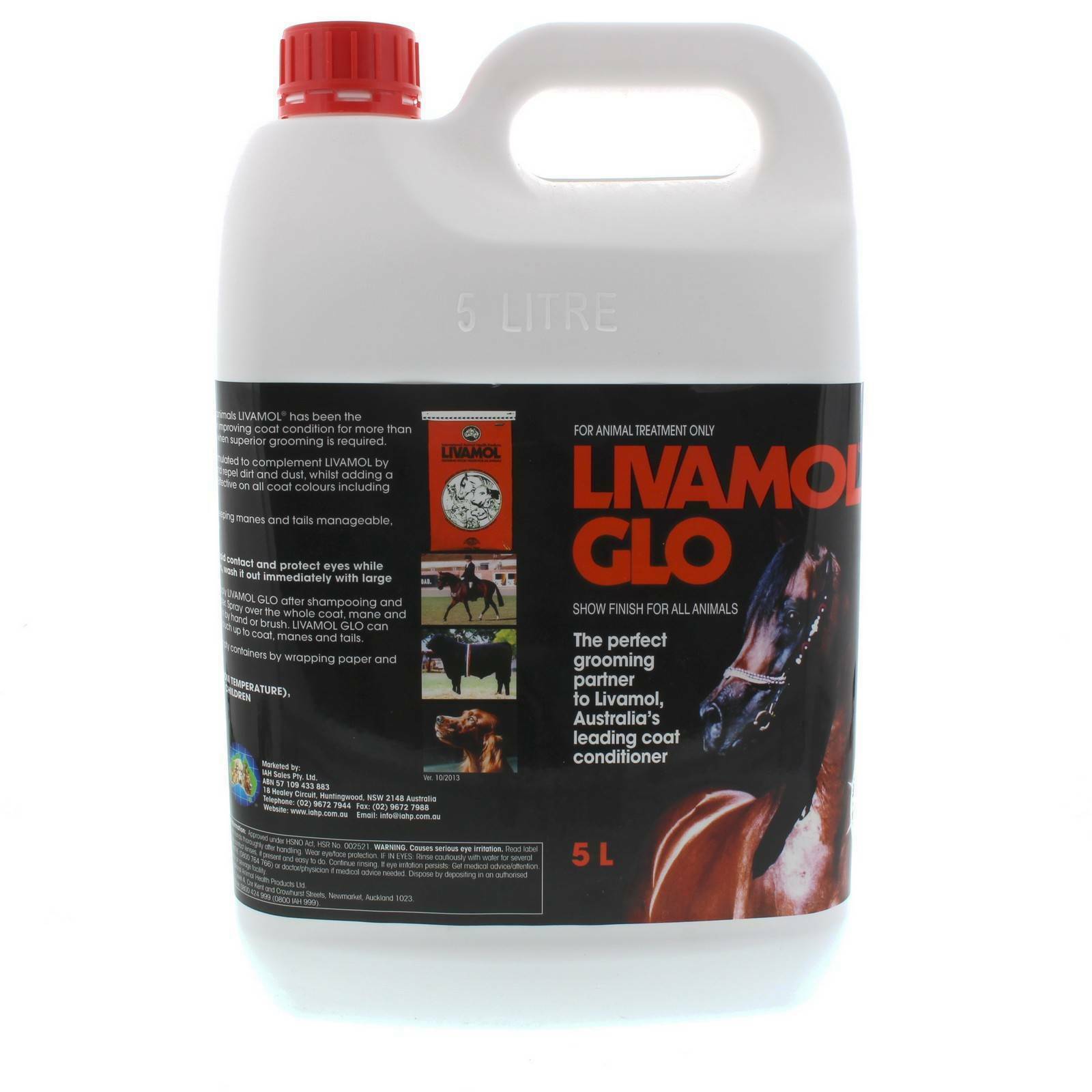 IAH Livamol Glo Animal Coat Conditioner - 2 Sizes - International ...