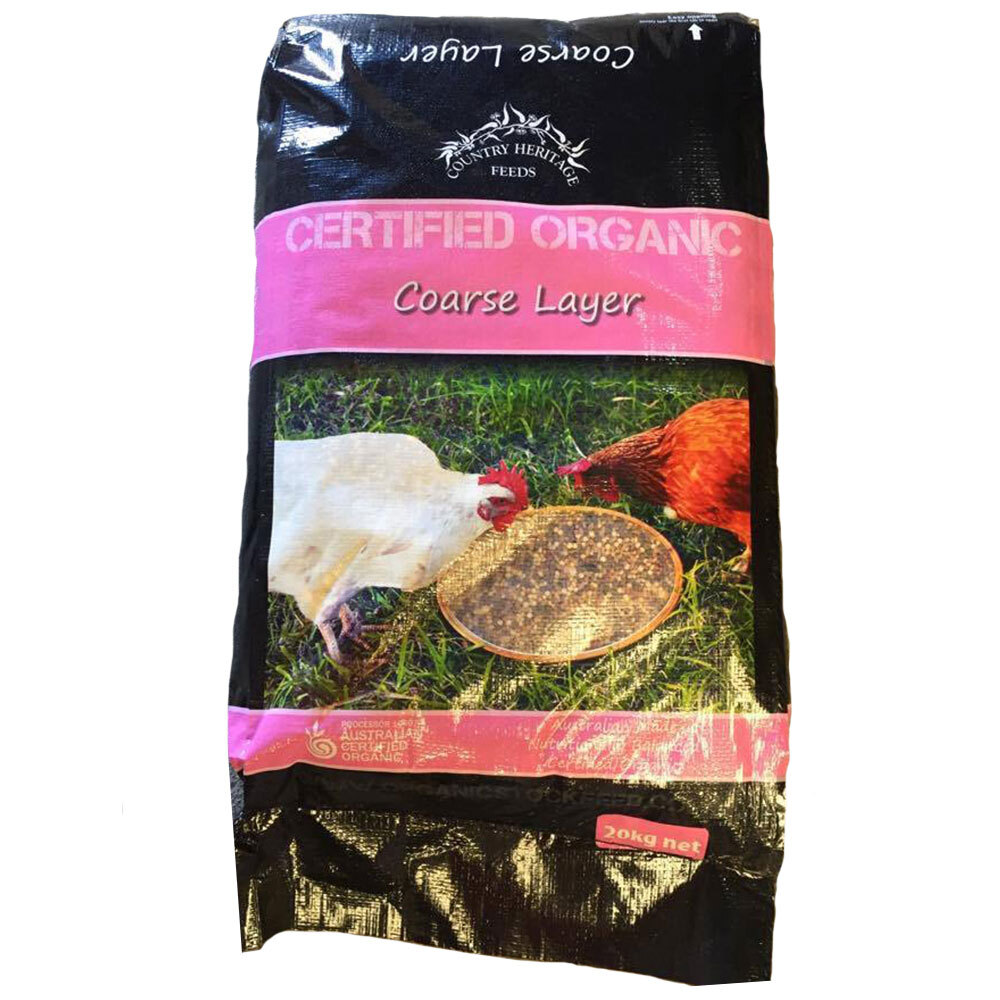 Country Heritage Organic Coarse Layer Mix Chicken Feed - 3 Sizes