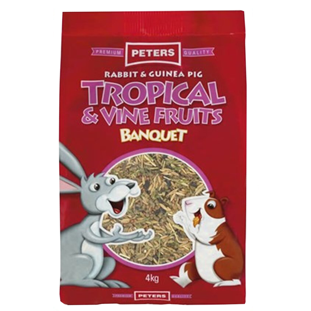 Peters Rabbit & Guinea Pig Tropical & Vine Fruits Banquet Feed - 2 Sizes