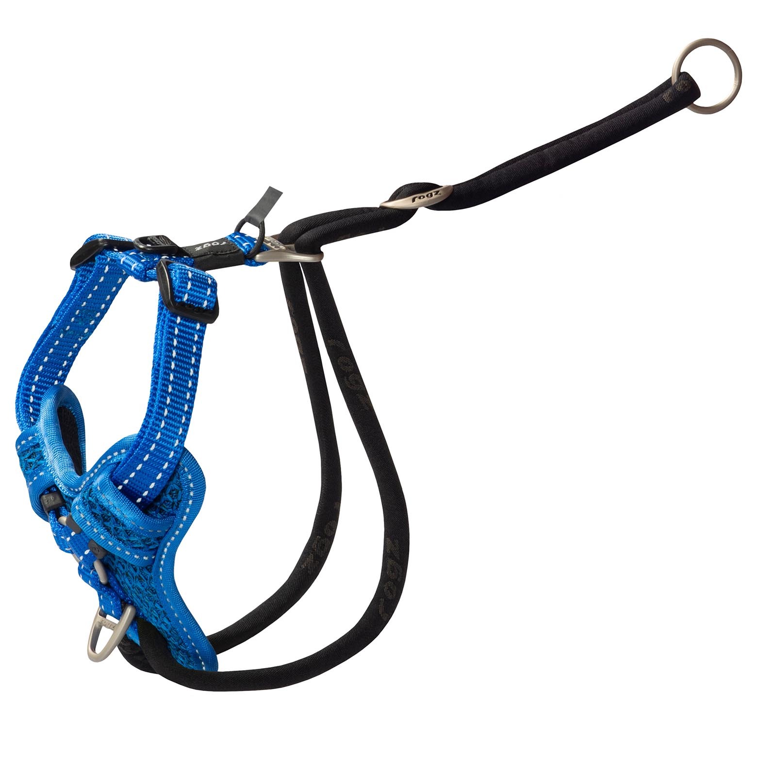 Rogz Control Stop Pull Dog Safety Harness Blue - 3 Sizes