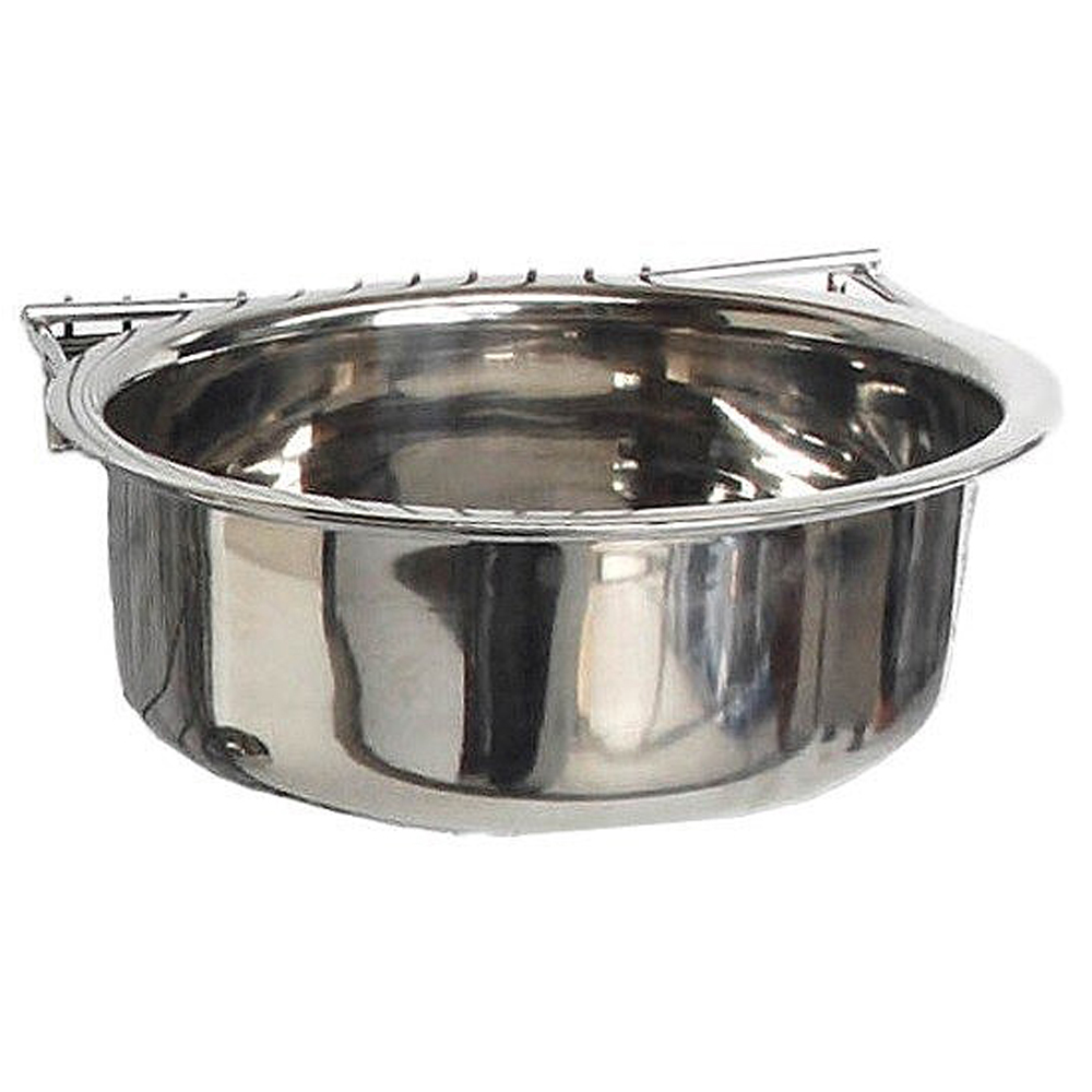 ShowMaster Bolt On Stainless Steel Coop Cup Bird Feeder - 3 Sizes