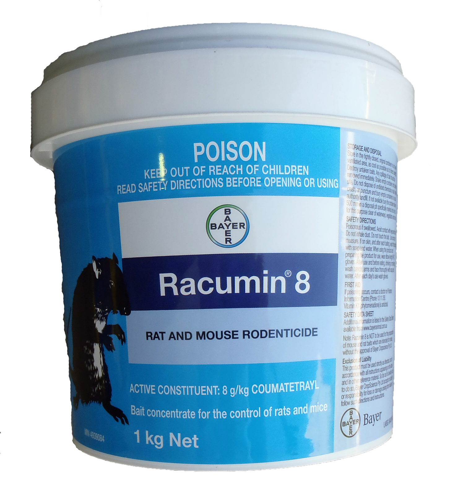 Bayer Racumin 8 Rat & Mouse Rodenticide Concentrated Powder - 2 Sizes