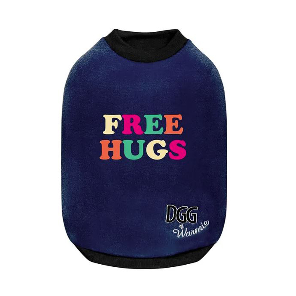 Dog Gone Gorgeous Designer Warmie Free Hugs Fleece Dog Coat Sweater - 5 ...