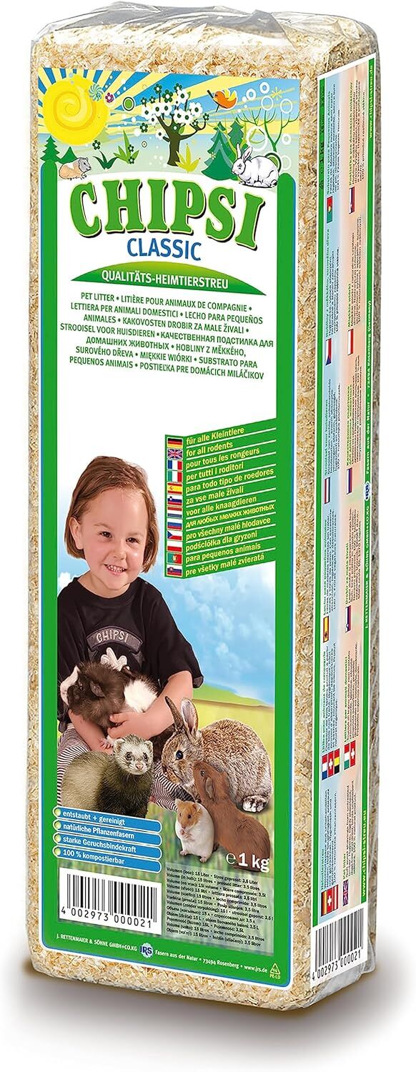 Chipsi Classic Softwood Bedding Litter for Small Animals - 3 Sizes