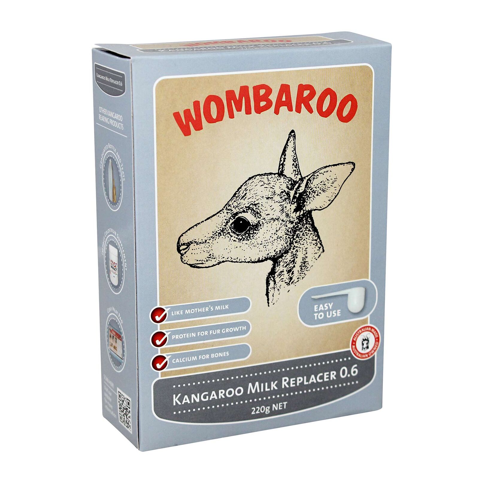 Wombaroo Kangaroo Milk Replacer for Macropod Kangaroo & Wallaby 0.6 - 2 ...