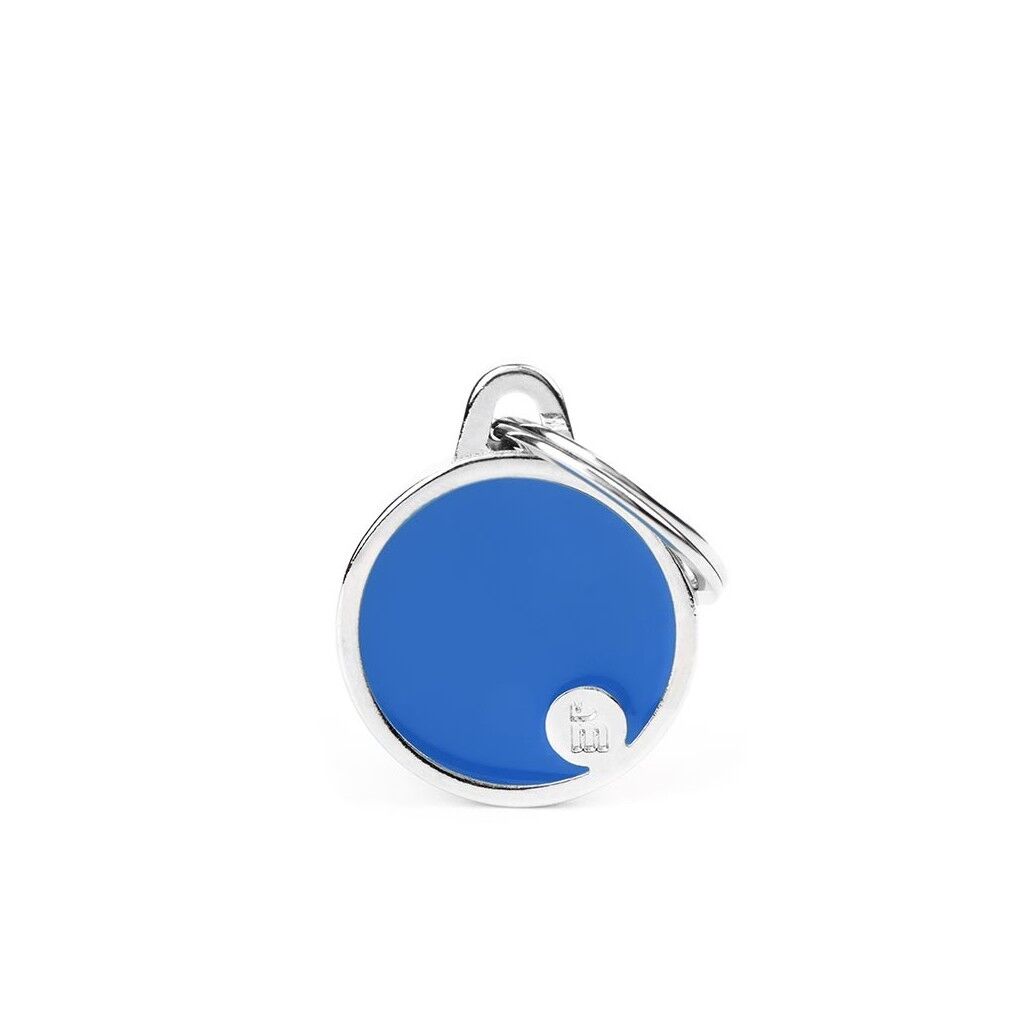 My Family Basic Handmade Circle ID Tag Dog & Cat Collar Accessory Sm ...