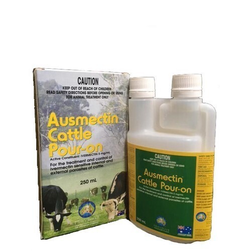 IAH Ausmectin Cattle Pour On Treatment 250ml - International Animal Health