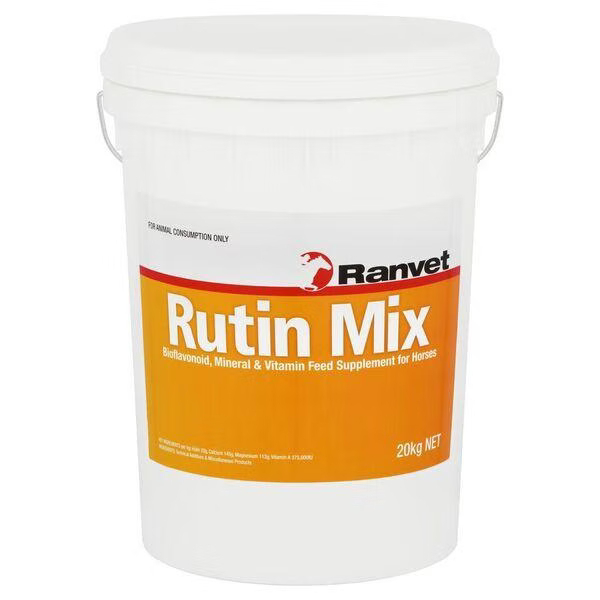 Ranvet Rutin Mix Horses Mineral & Vitamin Feed Supplement Powder 20kg